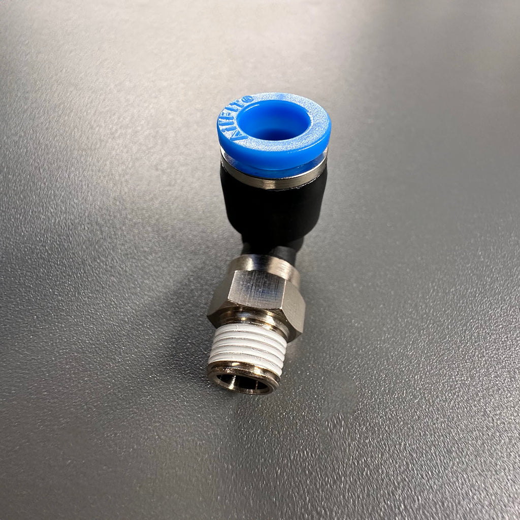 90° Push In Pneumatic BSP Fittings - Air, Water, Gas & Vacuum