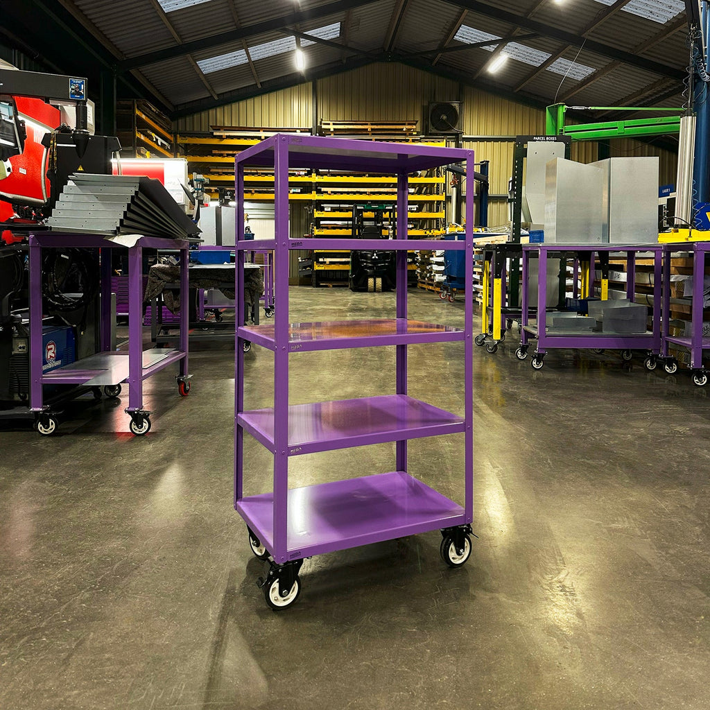 Mobile Shelving Unit - 5-Tier Storage Transportable Trolley