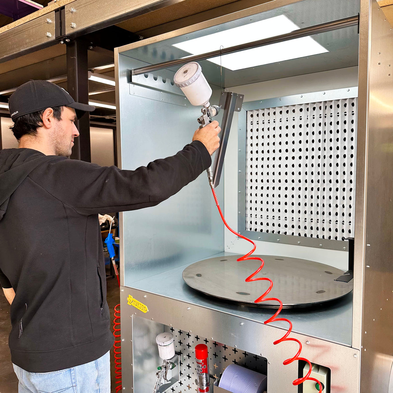 Spray Booths for Wet & Dry Industrial Spraying - Made in the UK