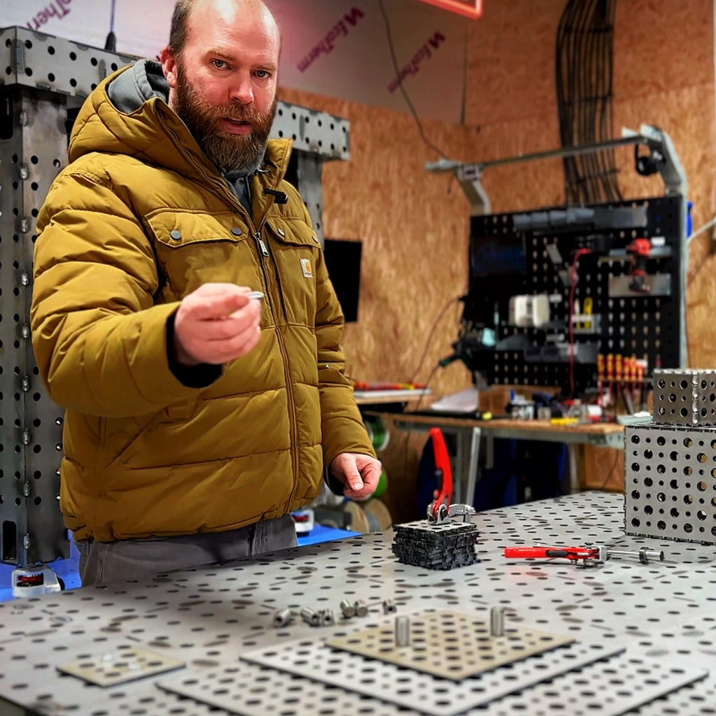 Welding Plate Jig Locating Pins, M8 D16mm x 32mm - Industrial Tech Store UK